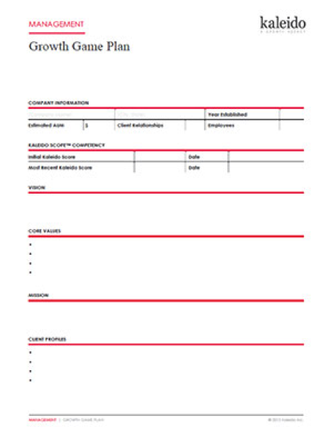 How to Develop a Growth Game Plan - Articles - Advisor Perspectives